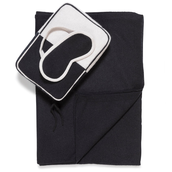 Mondrian Cashmere Travel Set - Black – Hamilton Business Gifts